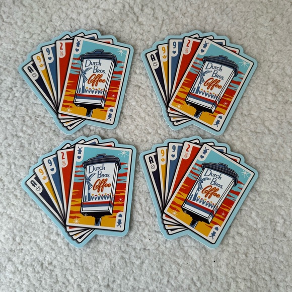 Dutch Bros | Other | Dutch Bros July Sticker Deck Of Cards Set Of 4 ...